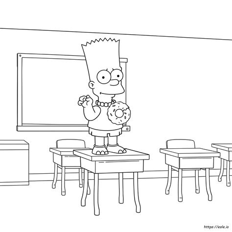 Buku Mewarnai Bart Simpson