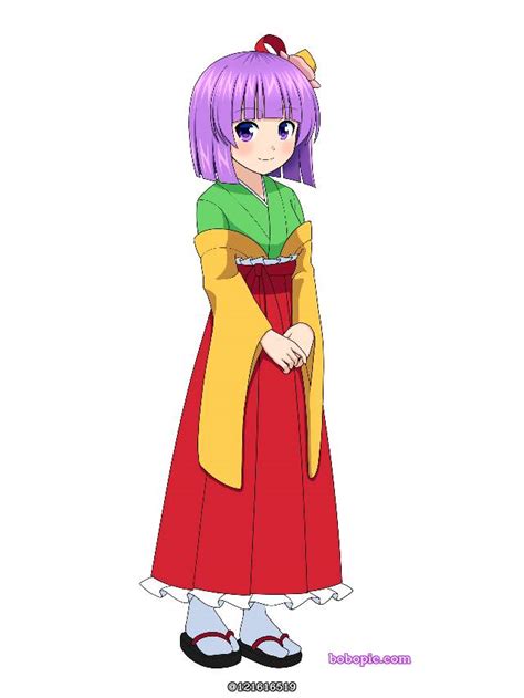 《东方project》稗田阿求超可爱壁纸图片，在家养了一只黑猫 Bobopic