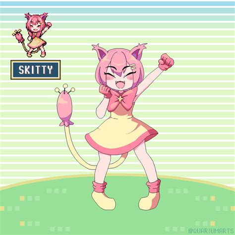 Pokemon Moemon Skitty By Quarium On Deviantart