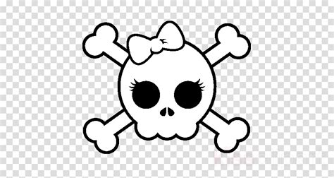 Girl Pirate Skull Clip Art
