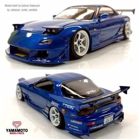 Mazda Rx 7 Veilside D1 Gt Body Kit For Tamiya 24116 Kit Yamamoto