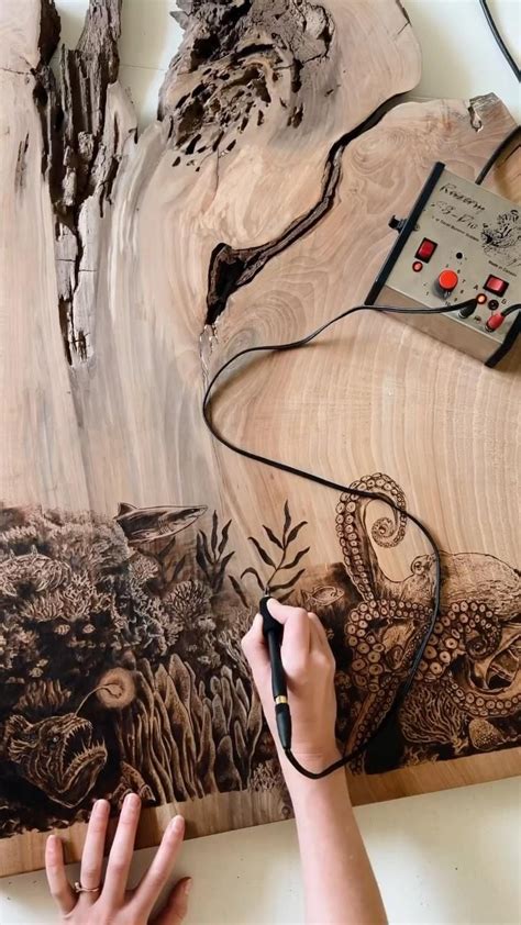 Sealing Pyrography Artwork Tutorial Video In 2024 Wood Burning Art