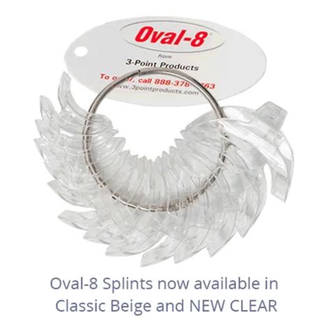 Oval 8 Finger Splints Sizing Set Opc Health