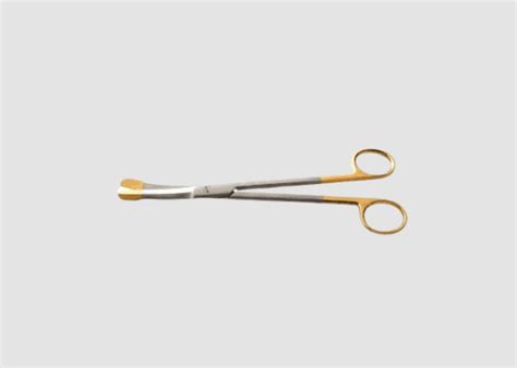 Solz Gold Tip Scissors Curved Slight Medic Instrument