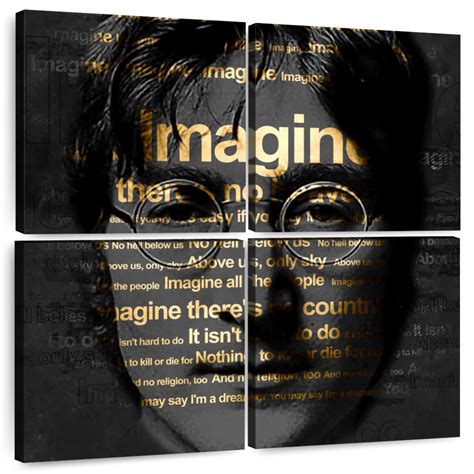 Elephant Stock John Lennon Imagine Lyric Portrait Wayfair