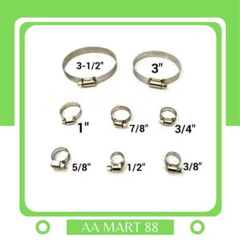 Jual Klem Selang Klam Selang Hose Clamp Ukuran 2 3 4 Di Seller Aa Mart 88 Aa Mart Kota