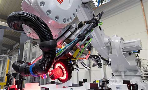 Robots Assemble Electric Vehicles Assembly