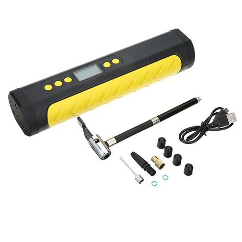 Mayitr 1pc 12v Portable Electric Air Pump Hand Held Car Bicycle Tire