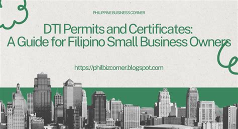 Dti Permits And Certificates A Guide For Filipino Small Business Owners