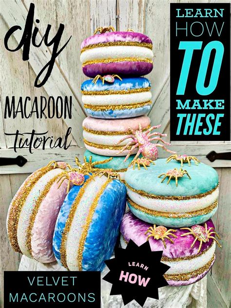 Velvet Macaroon Design How To Video Tutorial Etsy