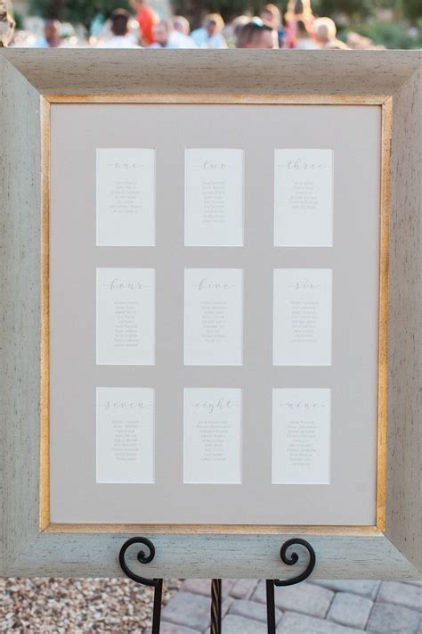 Diy Matted Frame Seating Chart Handmade And Homegrown Simple Cards