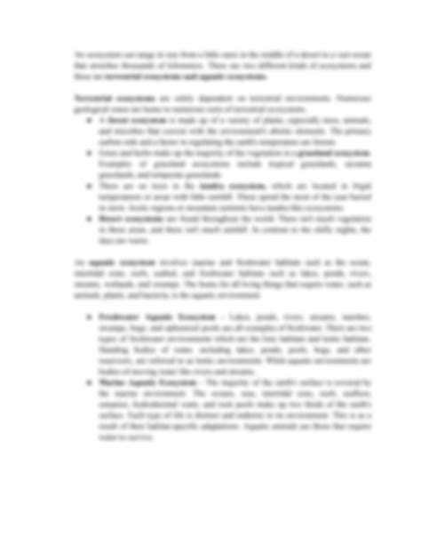 Solution Basic Ecological Concepts And Principles Terms And Definition