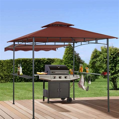 Charmeleon Double Tiered Grill Gazebo 11x 5 Outdoor Bbq Patio Canopy