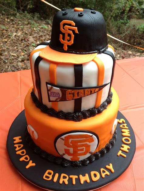 Made This San Francisco Giants Cake For My Sons Birthday Baseball