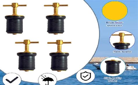 Pack Of 4 Brass 1 T Handle Twist Type Compression Rubber