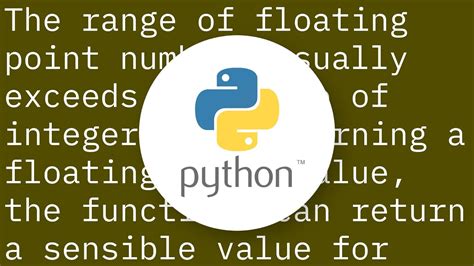 Why Do Pythons Mathceil And Mathfloor Operations Return Floats