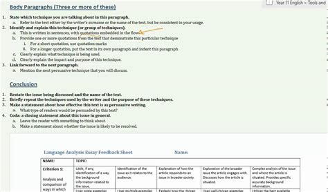 Tutorial Structure Of Language Analysis Response Youtube Tutorial Structure Of Language Analysis Response Youtube