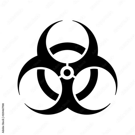 Biohazard Sign Danger Caution Sign Pandemic Expansion Symbol The