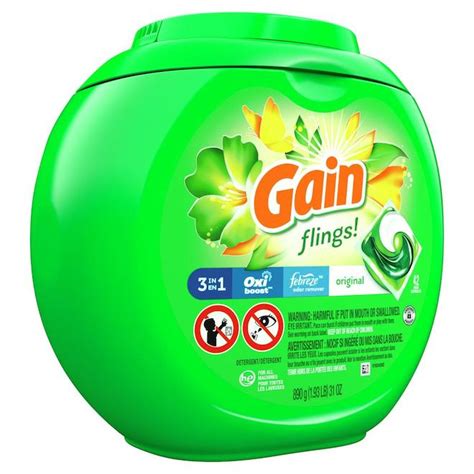 Gain Flings 1 Pack 42 Count Original Scent High Efficiency Laundry