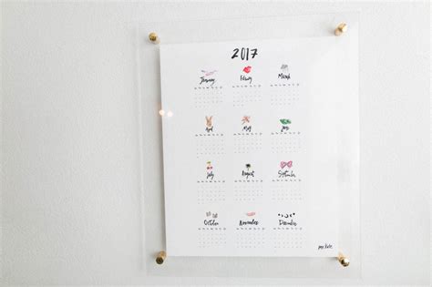 Diy Acrylic Frame Calendar And Whiteboard Mr Kate