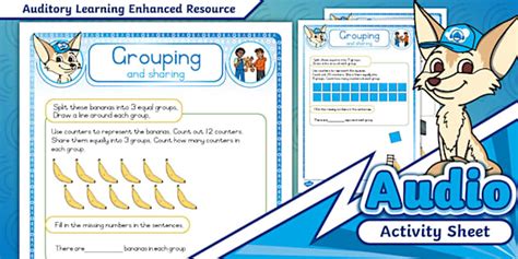 Grade 1 Maths Sharing And Grouping Worksheet 7