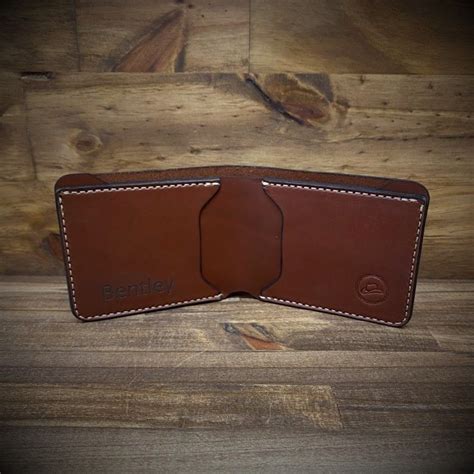 Memphis Mini Bifold Wallet Kb Leather Co Custom Belts Wallets Gun