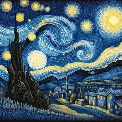What Colors Did Van Gogh Use To Paint Starry Night