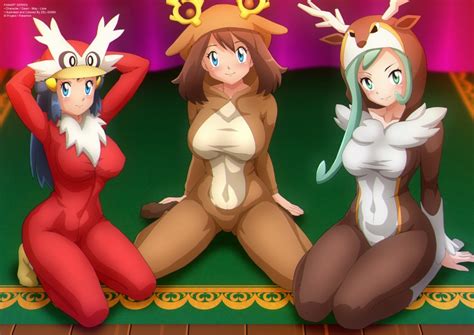 Zel Sama Dawn Pokemon Delibird Lisia Pokemon May Pokemon