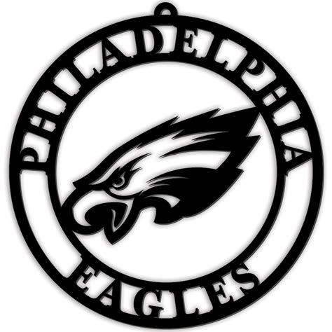 Philadelphia Eagles Logo In Black And White Iconic Minimalist Design