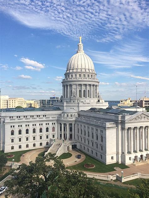 Wisconsin State Capitol Crowded With Thousands Protesting Against