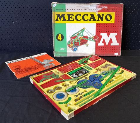Lot Vintage Meccano No 4 Boxed Set