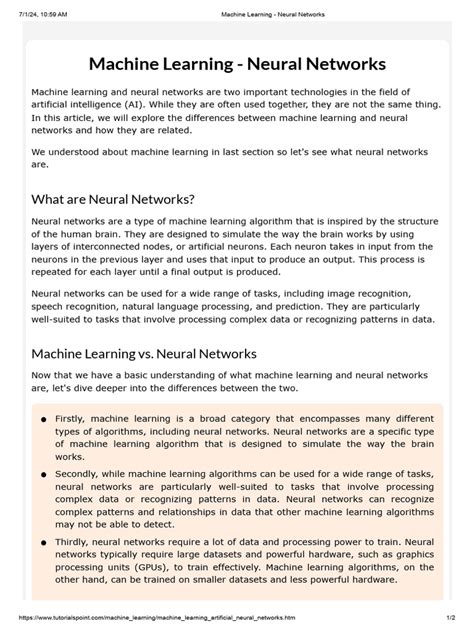 Machine Learning Neural Networks Pdf Artificial Neural Network Machine Learning