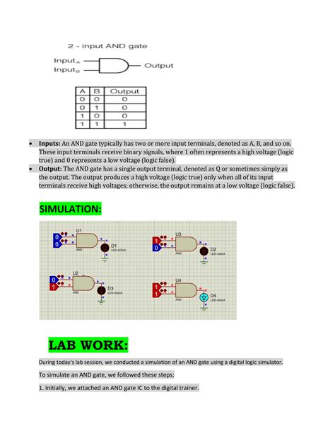 Solution Truth Table Of And Or Not Nand And Make Circuits On The