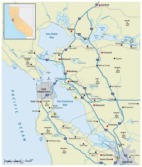 Napa Valley Area Map And San Francisco On Pinterest