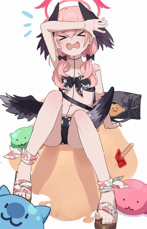 Xiu Kukkii Koharu Blue Archive Koharu Swimsuit Blue Archive