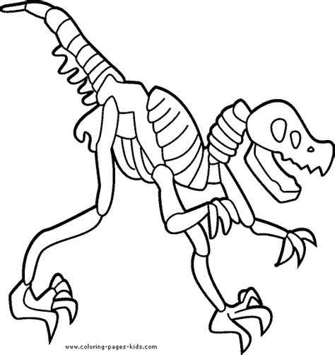 Dinosaur Bones Coloring Page