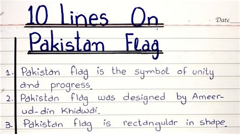 Pakistan National Flag Small And Different Shape