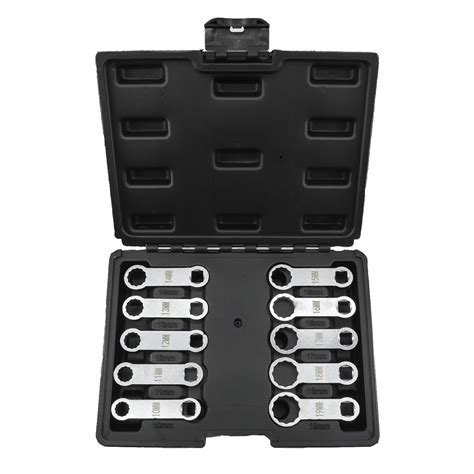 Dptool 10 Piece Torque Adapter Set Metric 12 Point Box End Torque Adapter Extension Set 3 8