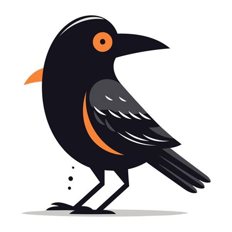 Premium Vector Crow Vector Illustration Isolated On A White Background