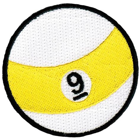 9 Ball Embroidered Patch