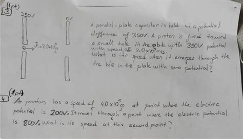 Solved Pt 3500 Ov U20x10m A Panallel Plate Copocitor Is