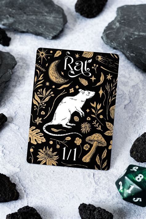 Stainless Steel Rat Token Metal Mtg Tokens Legendary Artifacts