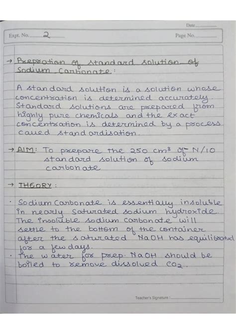Class 11 Chemistry Practical File 2021 22 With Observationsa