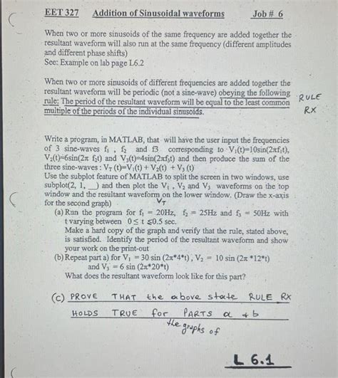 Solved When Two Or More Sinusoids Of The Same Frequency Are