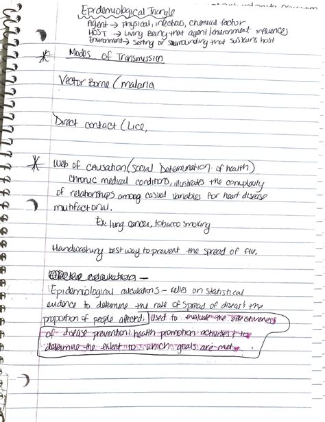 Epidemiological Triangle Nr 442 Studocu