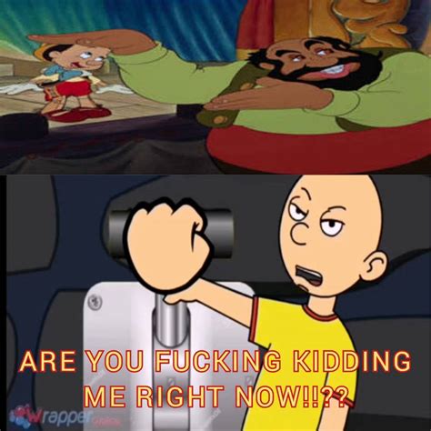 Caillou Gets Angry At Stromboli By Chocolatekissesfow On Deviantart