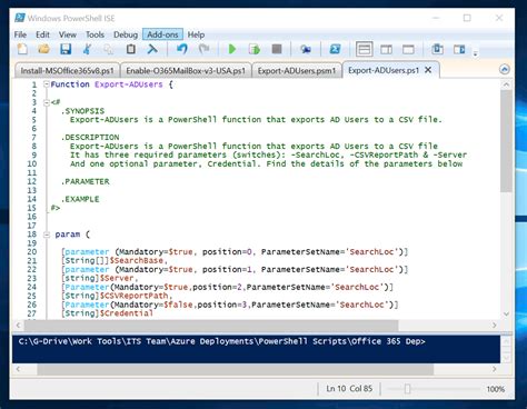 Powershell Function Syntax Parameters Examples