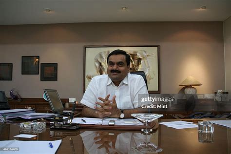 Chairman Of Adani Group Gautam Adani Poses For A Profile Shoot During