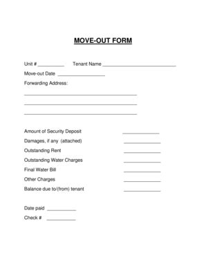 Moving Out Form Fill Online Printable Fillable Blank Pdffiller