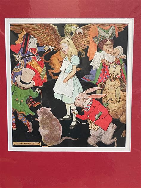 Jesie Willcox Smith 1923 Illustration Of Alice In Wonderland From Boys
